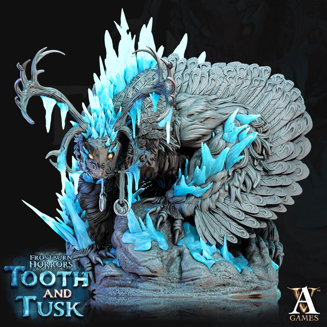 Talva - Claw of Winter - Dnd Miniature L 3D Printed Model L Wereowl L ...