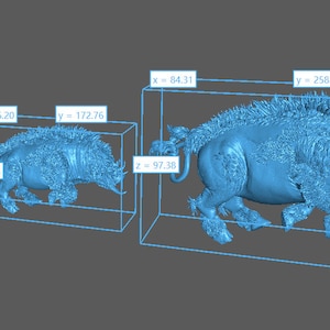 Dire Boar Dnd Miniature L 3D Printed Model L Pig L Dungeons and Dragons ...