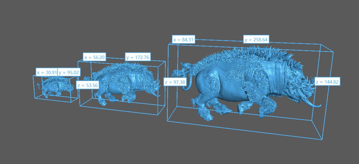 Dire Boar Dnd Miniature L 3D Printed Model L Pig L Beast - Etsy