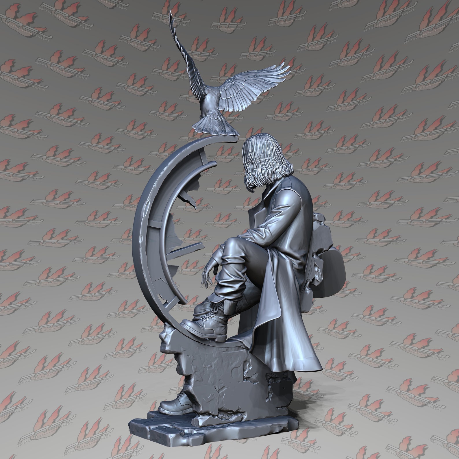 The Crow Dnd Miniature L 3D Printed Model L Fanart L Beast - Etsy