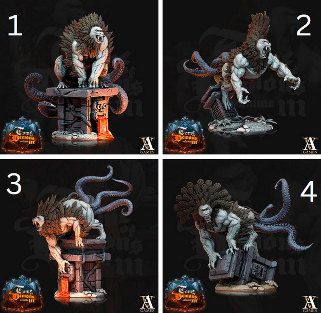 Teraton Shumba - Dnd Miniature L 3D Printed Model L Archvillain Games L ...