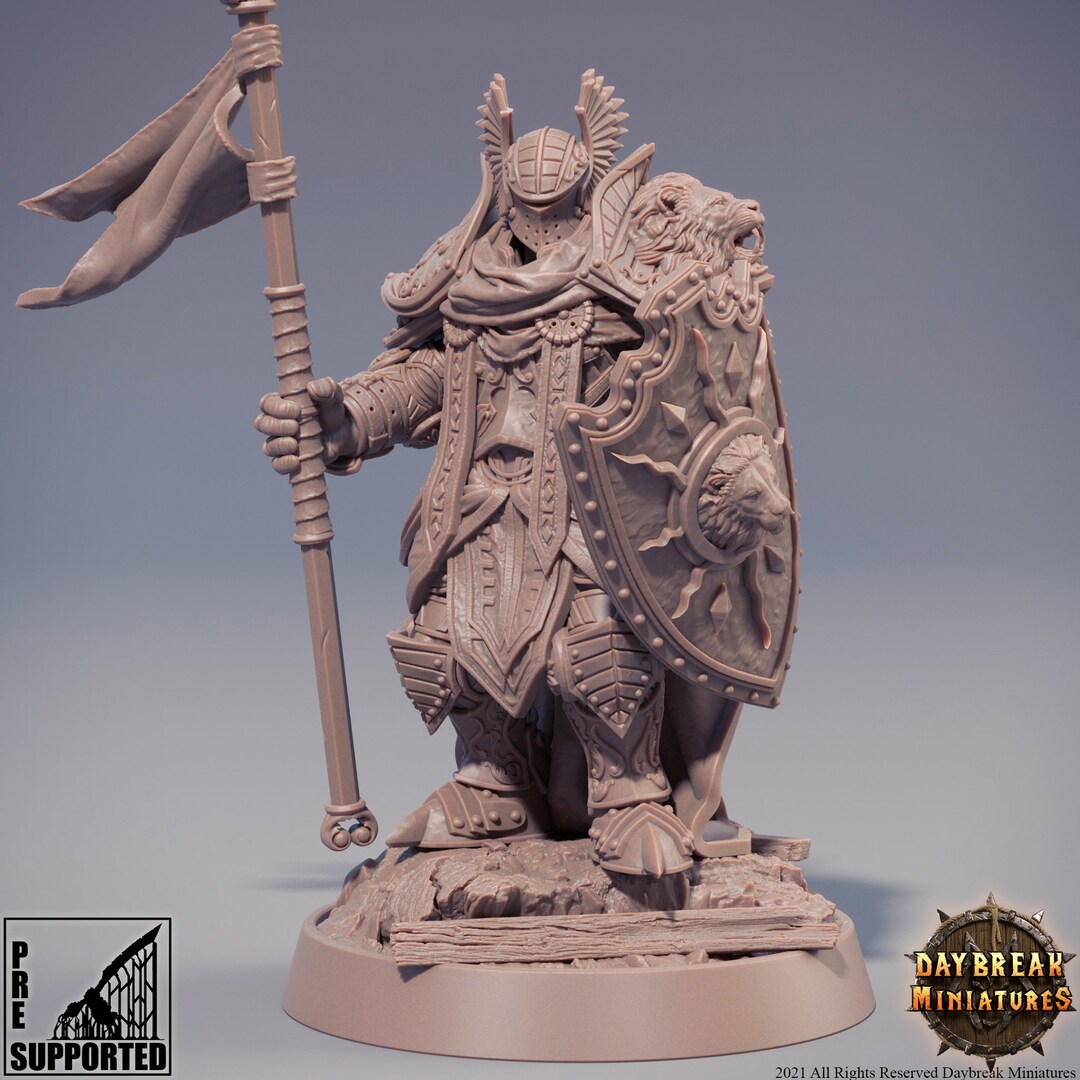 Human Knight Colonel Thierry Du Lion D'argent Paladin Warrior ...