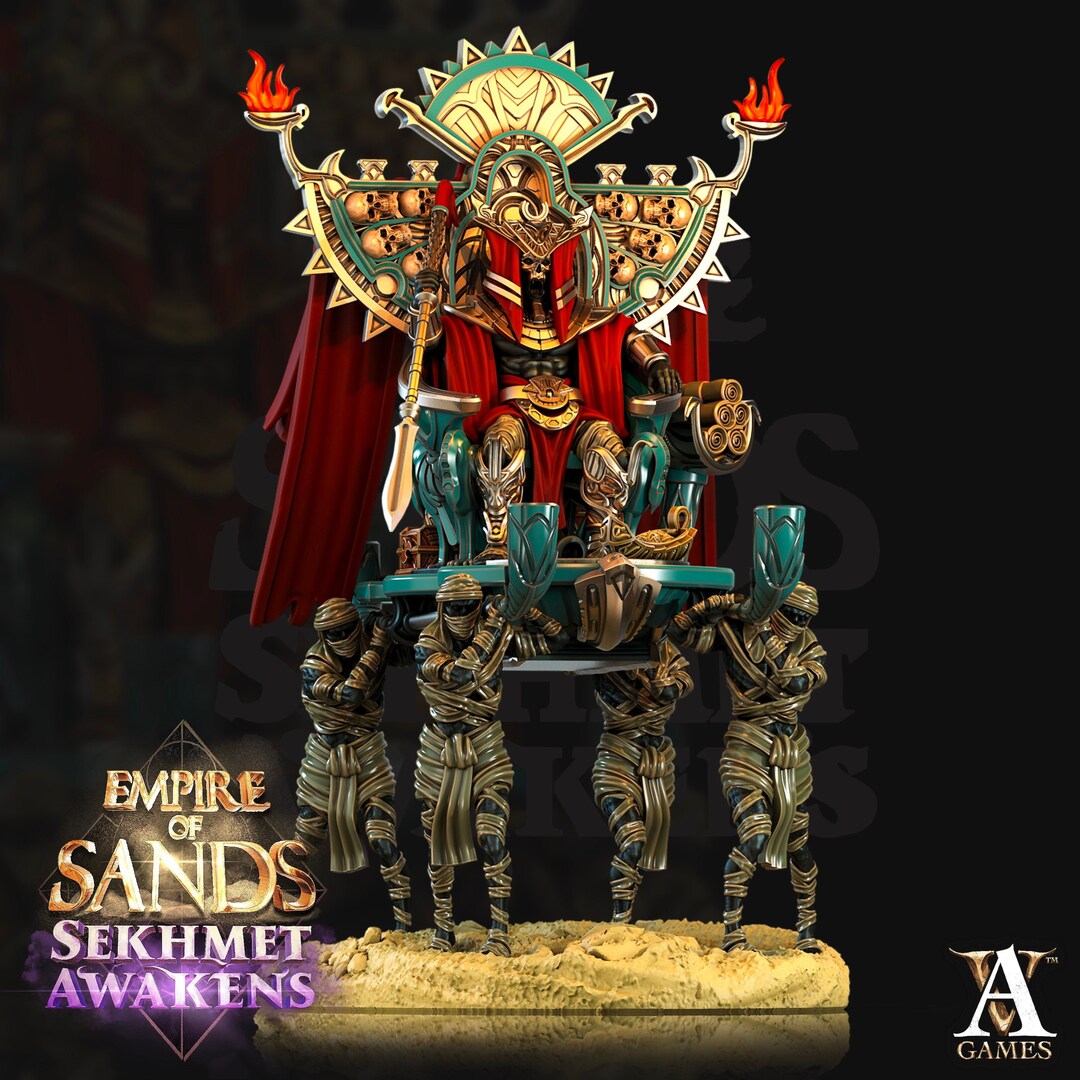 Mummy Lord - Dnd Miniature L 3D Printed Model L Egyptian L Dungeons and ...