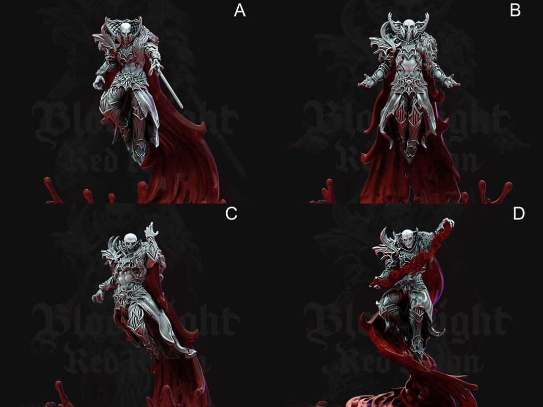 Bloodcloaks - Dnd Miniature L 3D Printed Model L Demon Vampire L ...