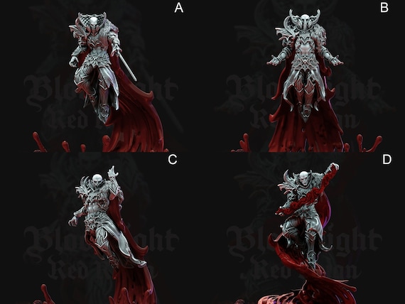 Bloodcloaks Dnd Miniature L 3D Printed Model L Demon Vampire - Etsy