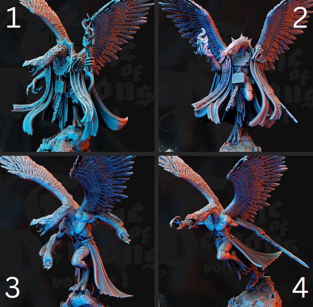 Greater Demon Proxy Cult of Change Vulduks - Dnd Miniature L 3D Printed ...