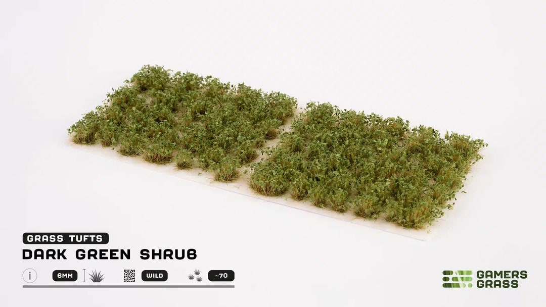 Dark Green Shrub Bushes Gamers Grass Perfect Wargamer Gift - Etsy