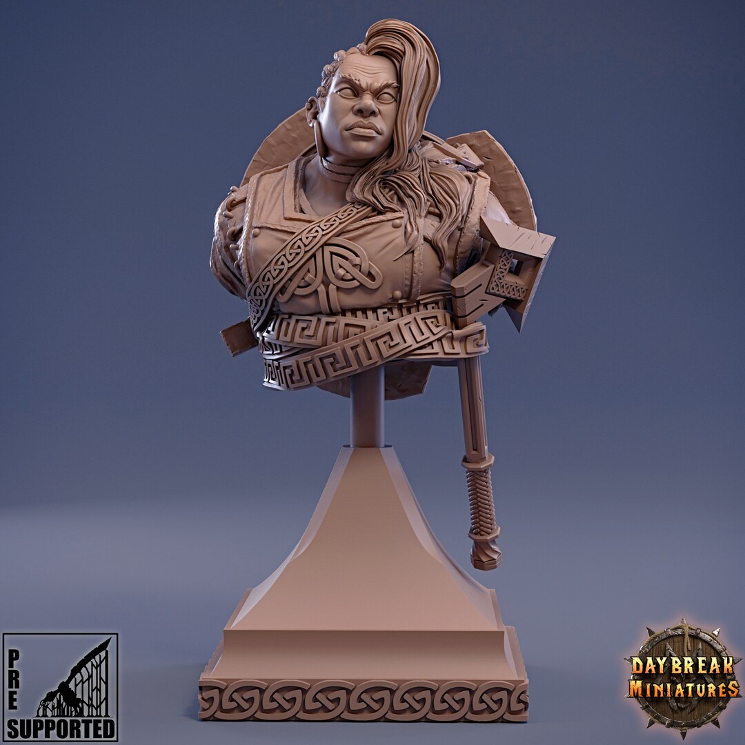 Fandra Firebrand Bust Dnd Miniature L 3D Printed Model L Daybreak ...