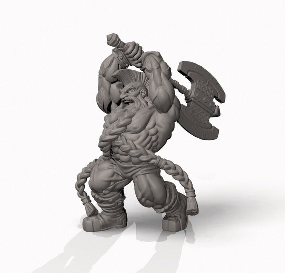 Dwarf Slayer Pit Fighter 36mm HEROIC Fantasy Resin | Etsy