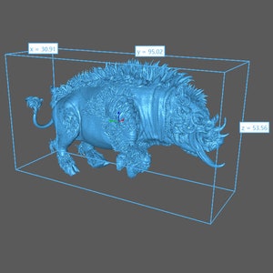 Dire Boar Dnd Miniature L 3D Printed Model L Pig L Dungeons and Dragons ...