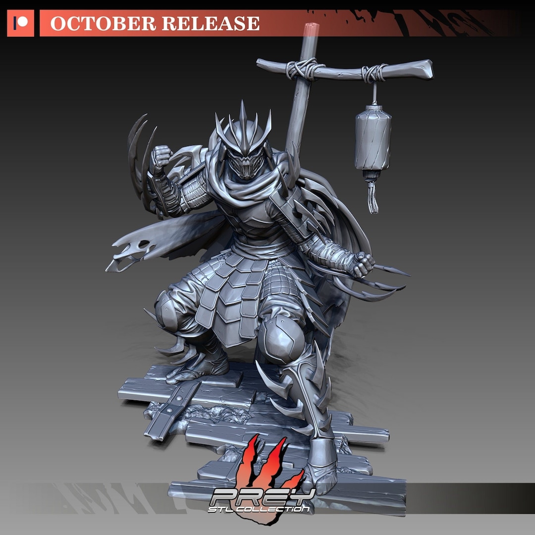 Super Evil Ninja Master Prey Collection Studio Premium Quality 3D Print ...