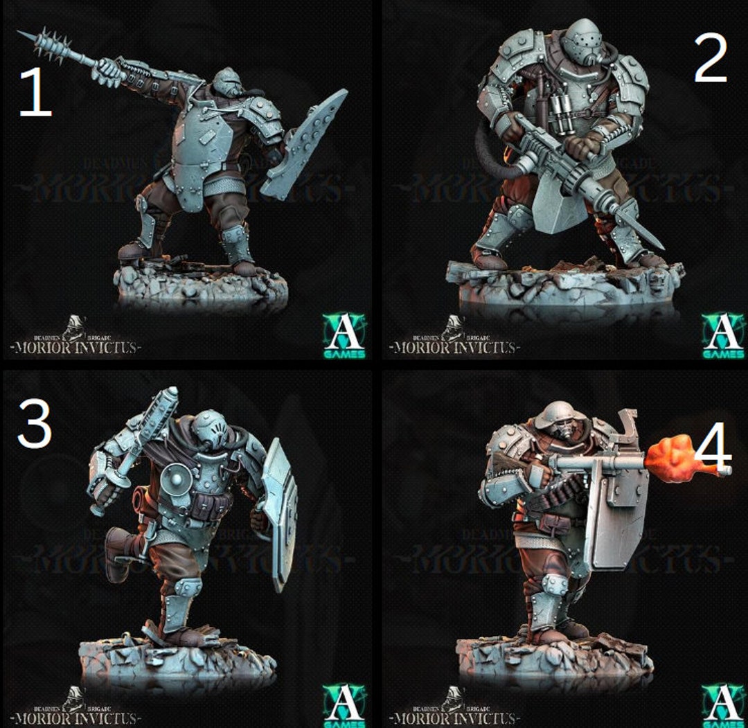 Iron Guard - Deadmen Brigade - Morior Invictus - Dnd Miniature L ...