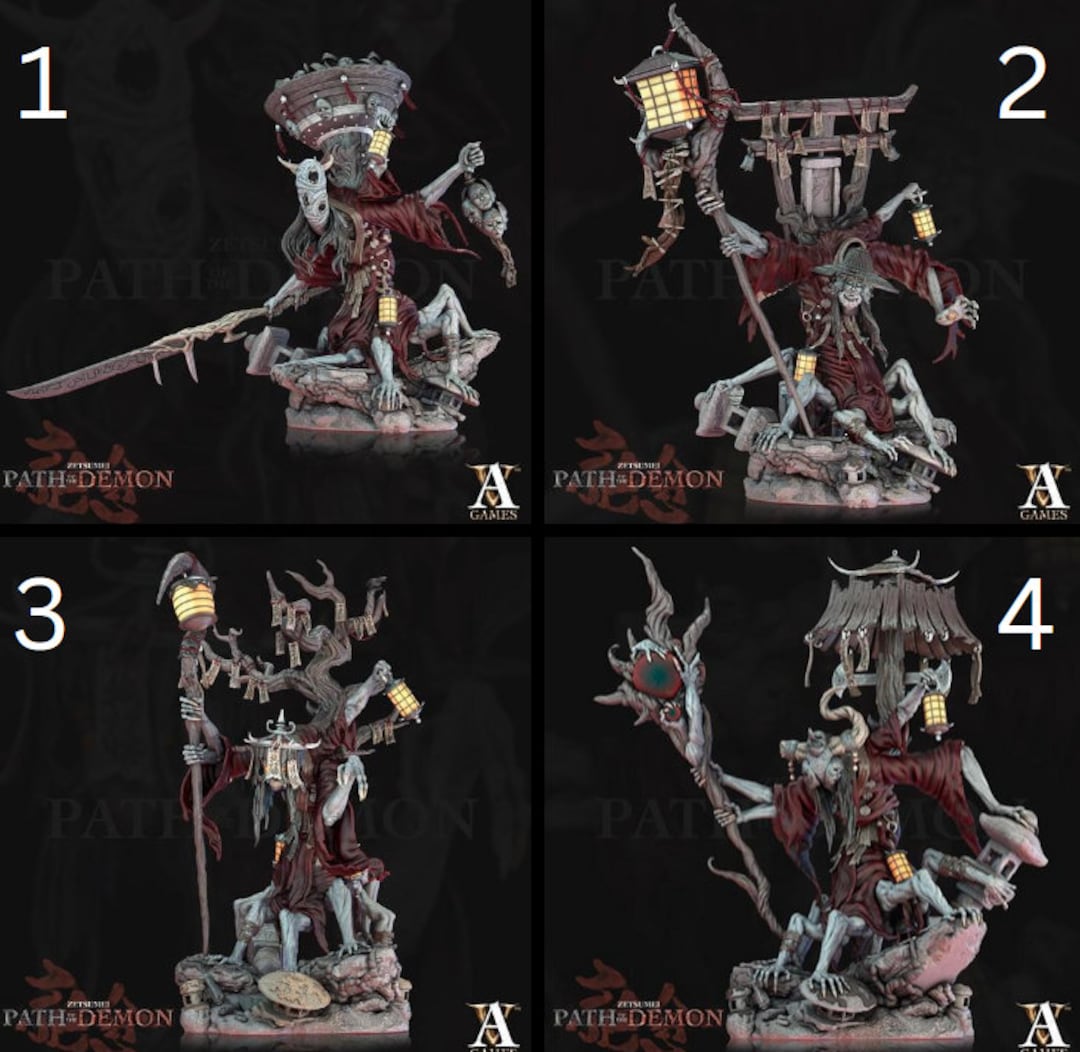 Jinja Obake - Zetsumei - Path of the Demon - Dnd Miniature L Archvillain Games L Pathfinder L ...
