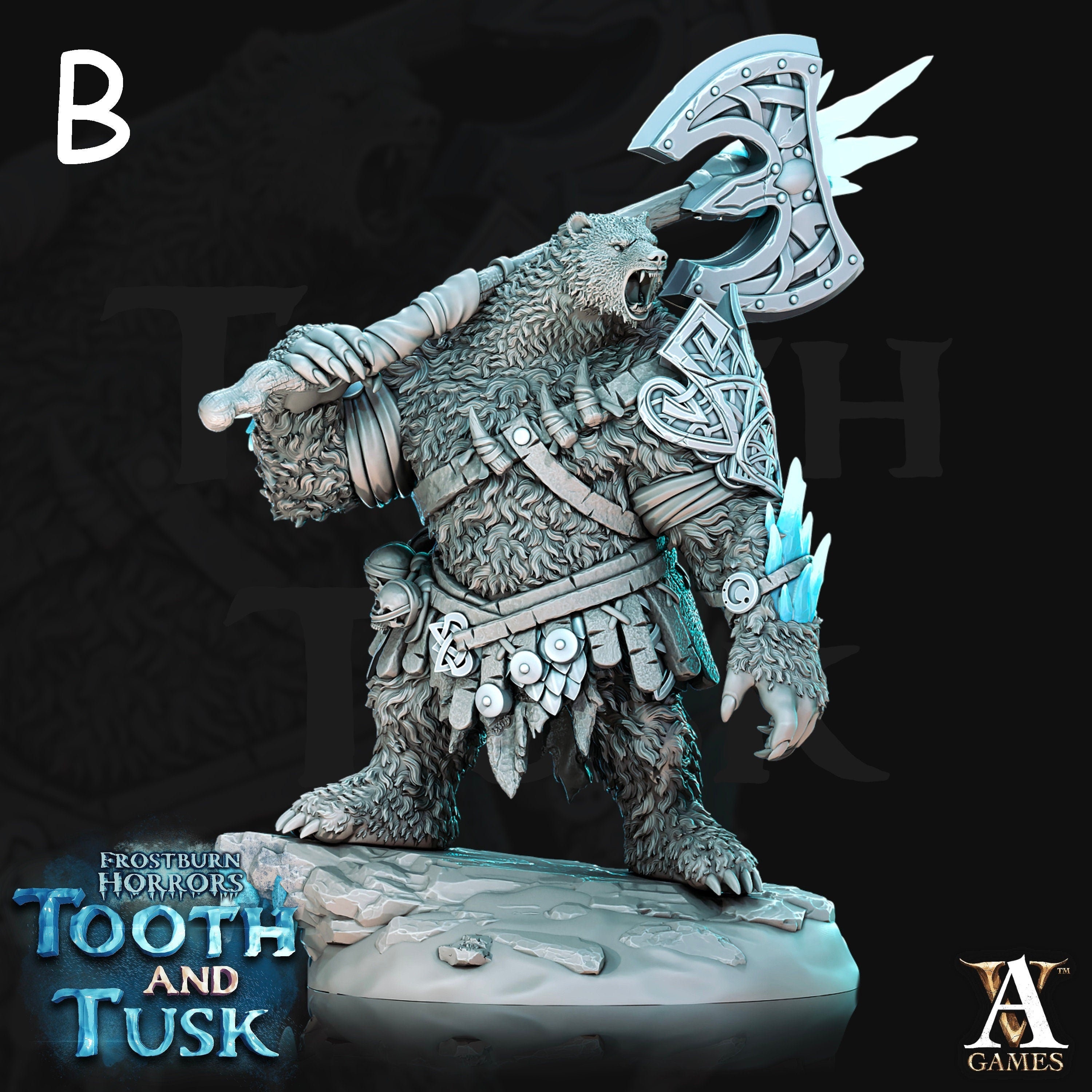 Arcturi Dnd Miniature L 3D Printed Model L Werebear L Beast - Etsy