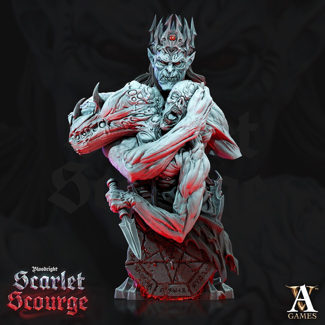 Kain the Eternal Bust - Dnd Miniature L 3D Printed Model L Archvillain ...
