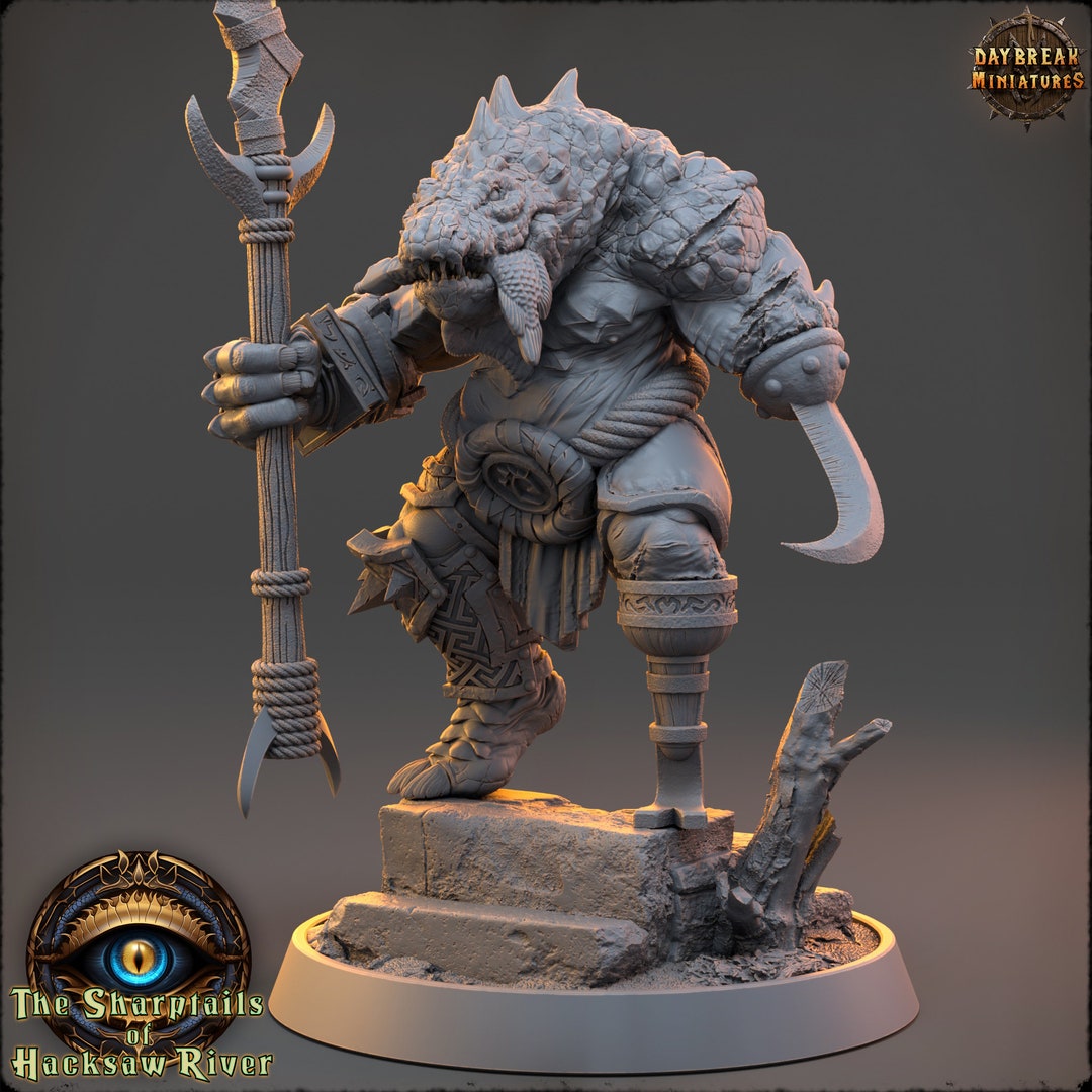 Hook Halfgrind the Sharptails of Hacksaw River Daybreak Miniatures 3D ...