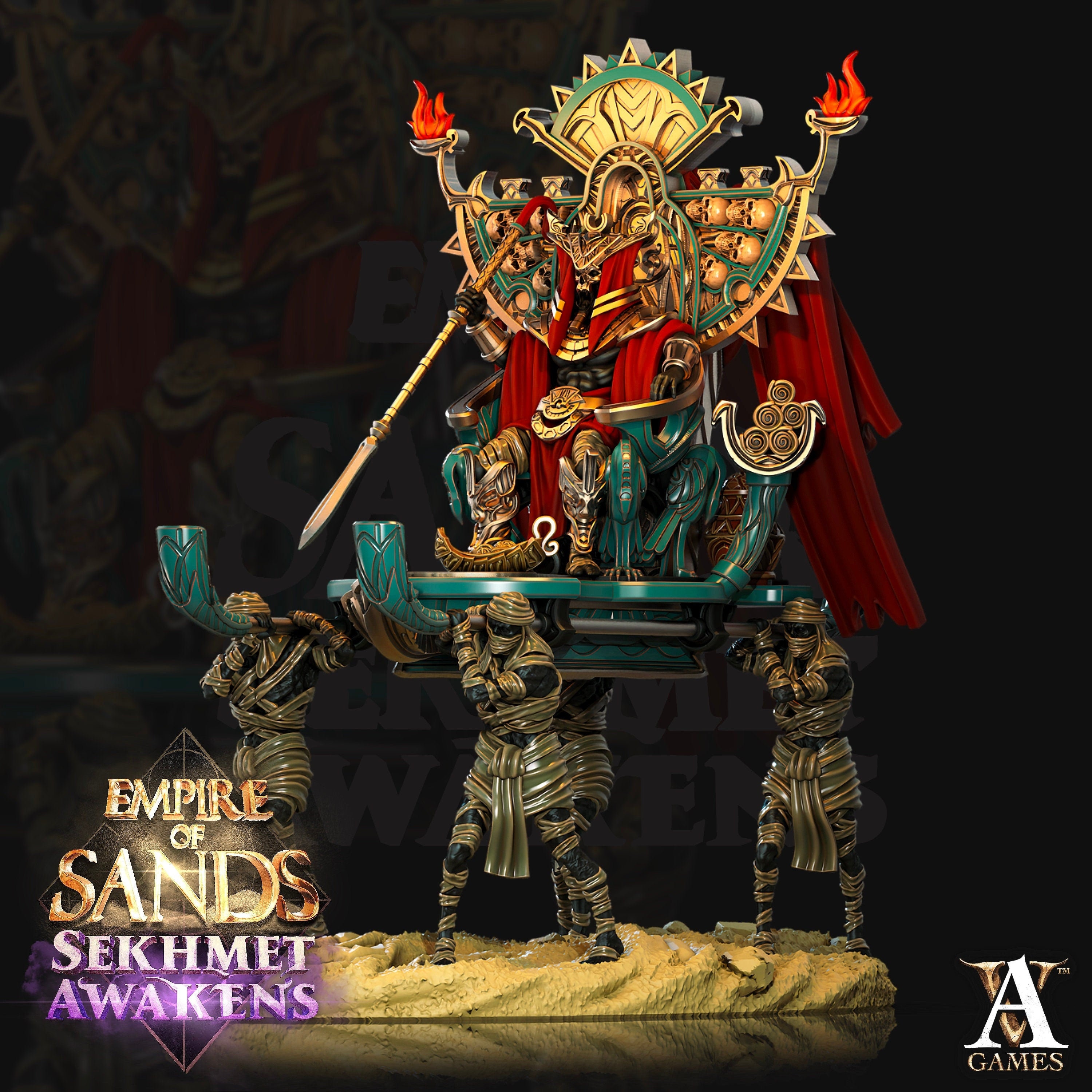 Mummy Lord Dnd Miniature L 3D Printed Model L Egyptian L - Etsy