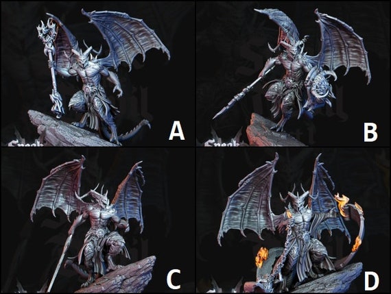 Horned Devils Dnd Miniature L 3D Printed Model L Monster L - Etsy