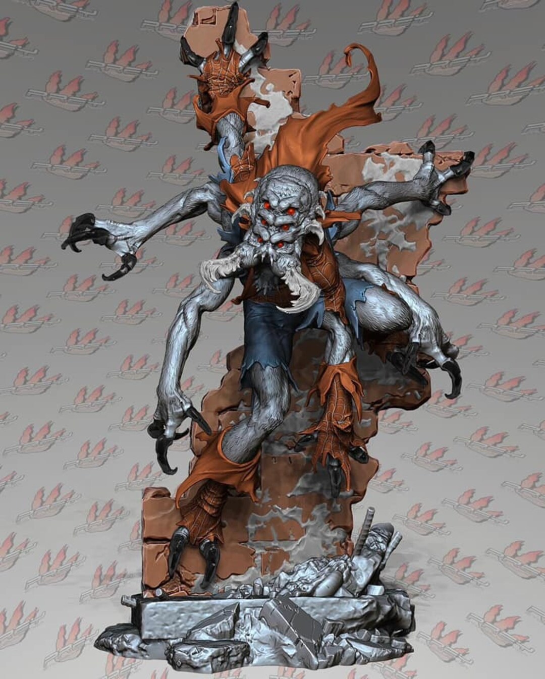 Six-eyed Man SIZE OPTIONS Resin Model Prey Collection Studio - Etsy