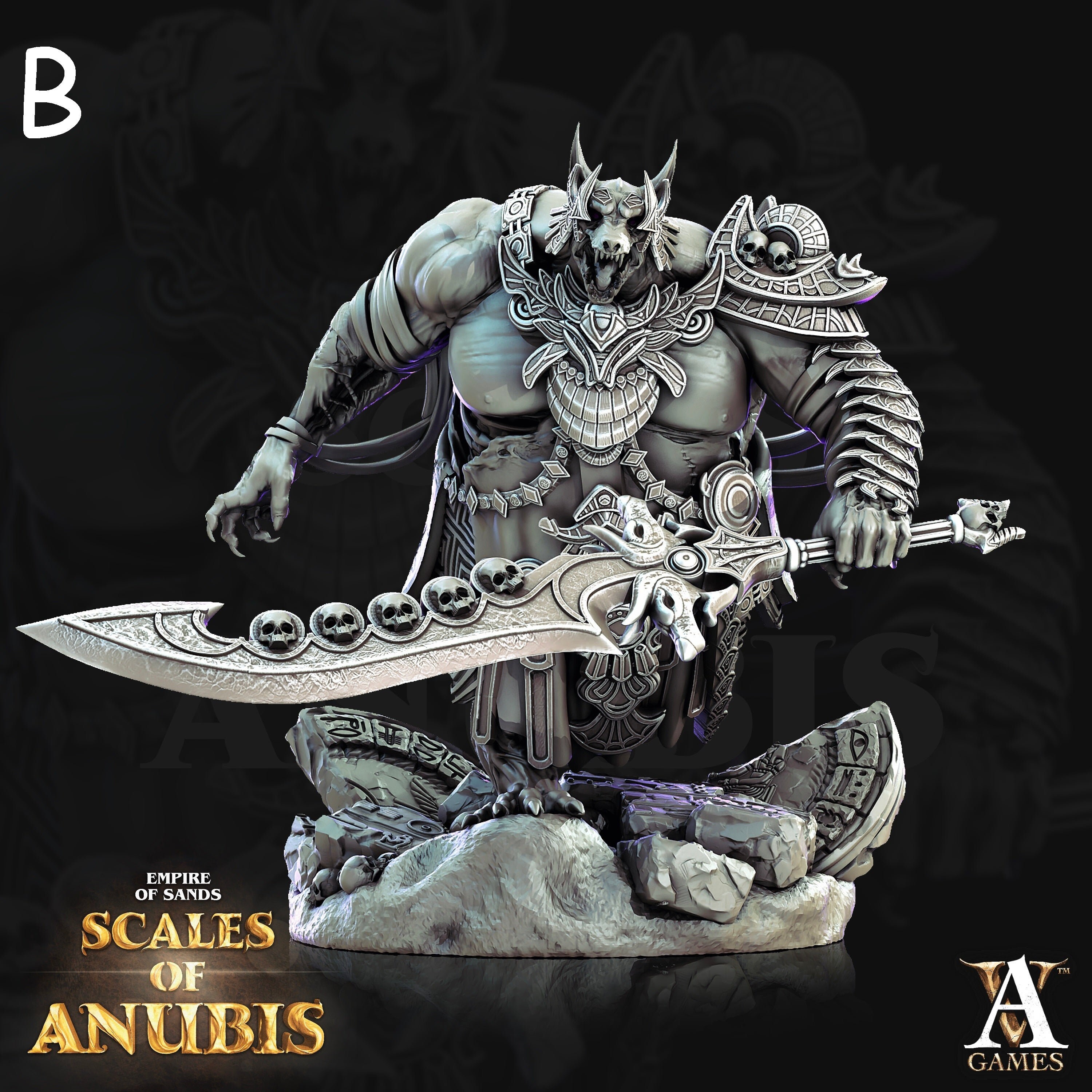 Anubian Brutes Dnd Miniature L 3D Printed Model L Egyptian - Etsy