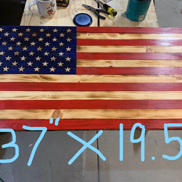 Wooden Flags Made by Veteran - Etsy