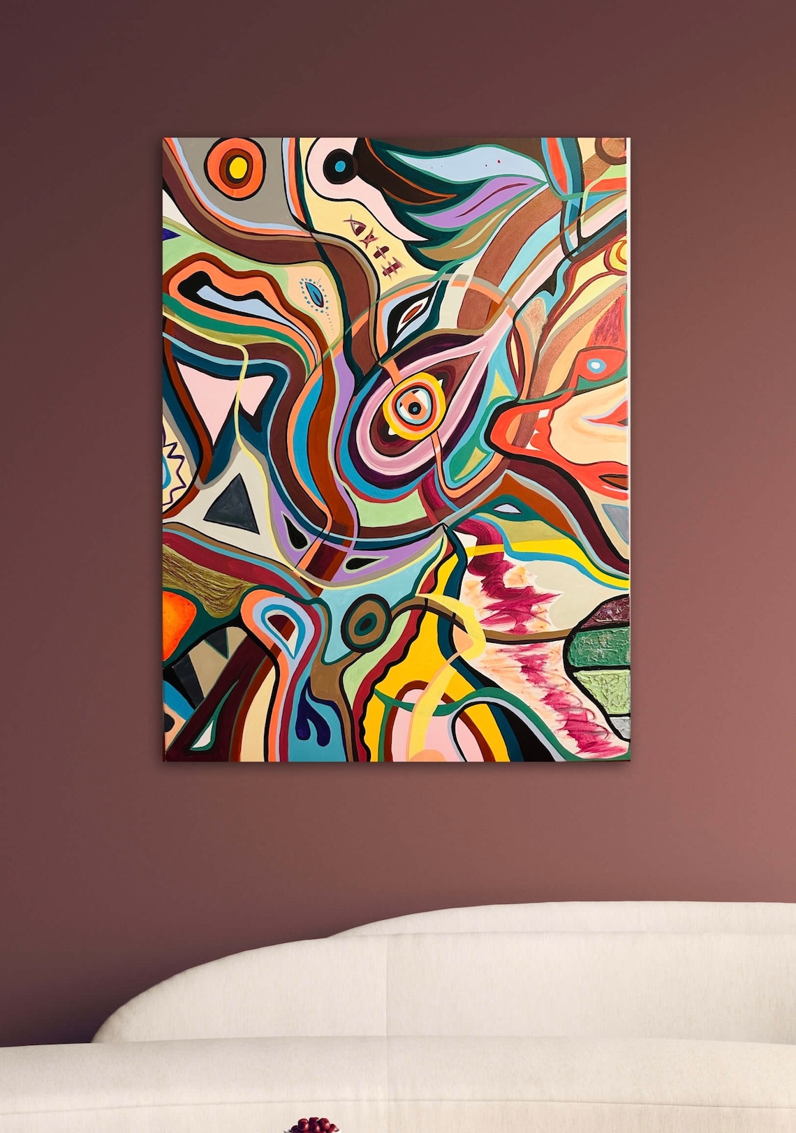 THE SOURCE - Abstract Painting - Feminine Energy . Abstract - Art - - Etsy