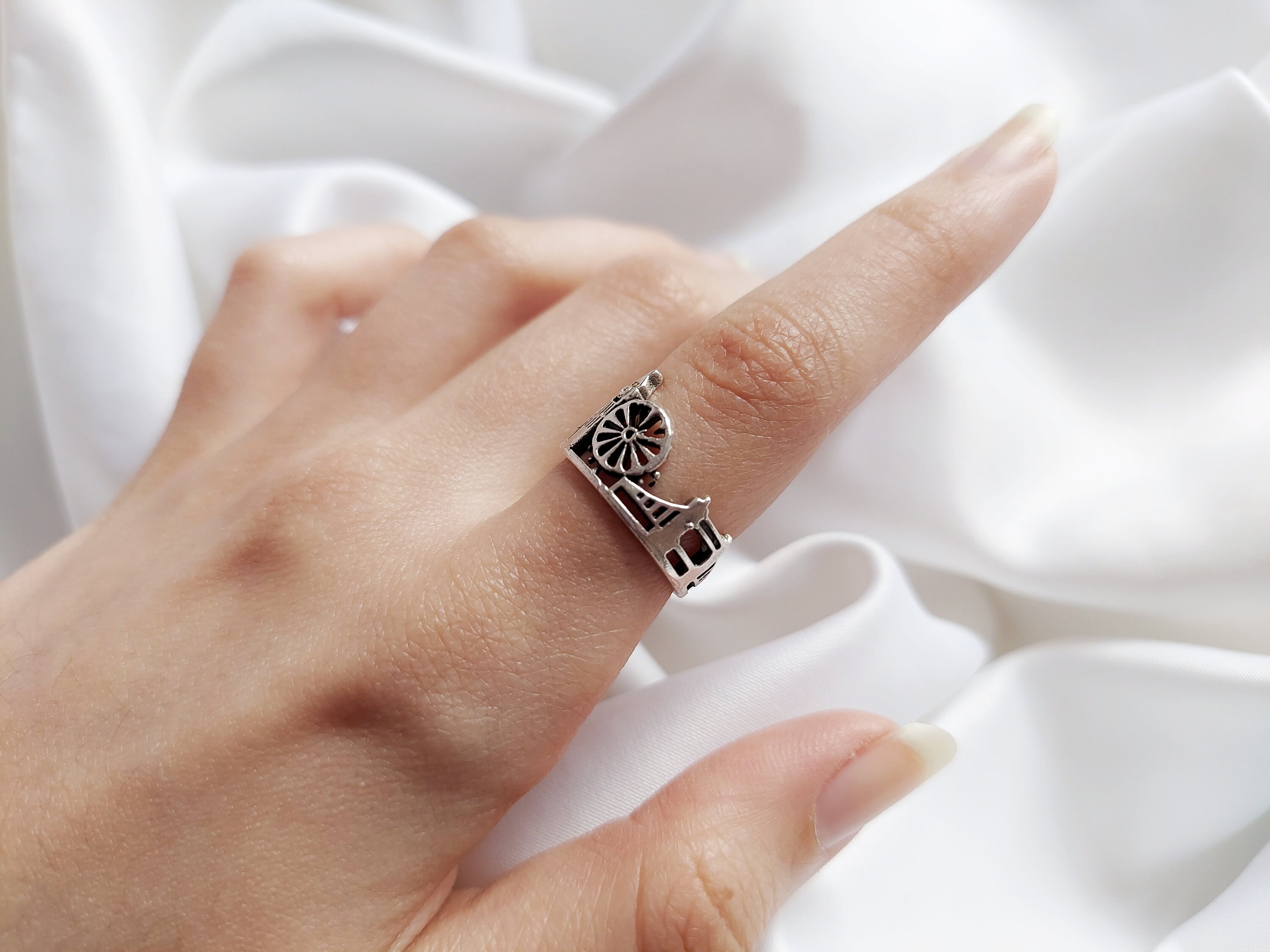 London City Ring Travel Ring Cityscape Jewelry Tower Band | Etsy