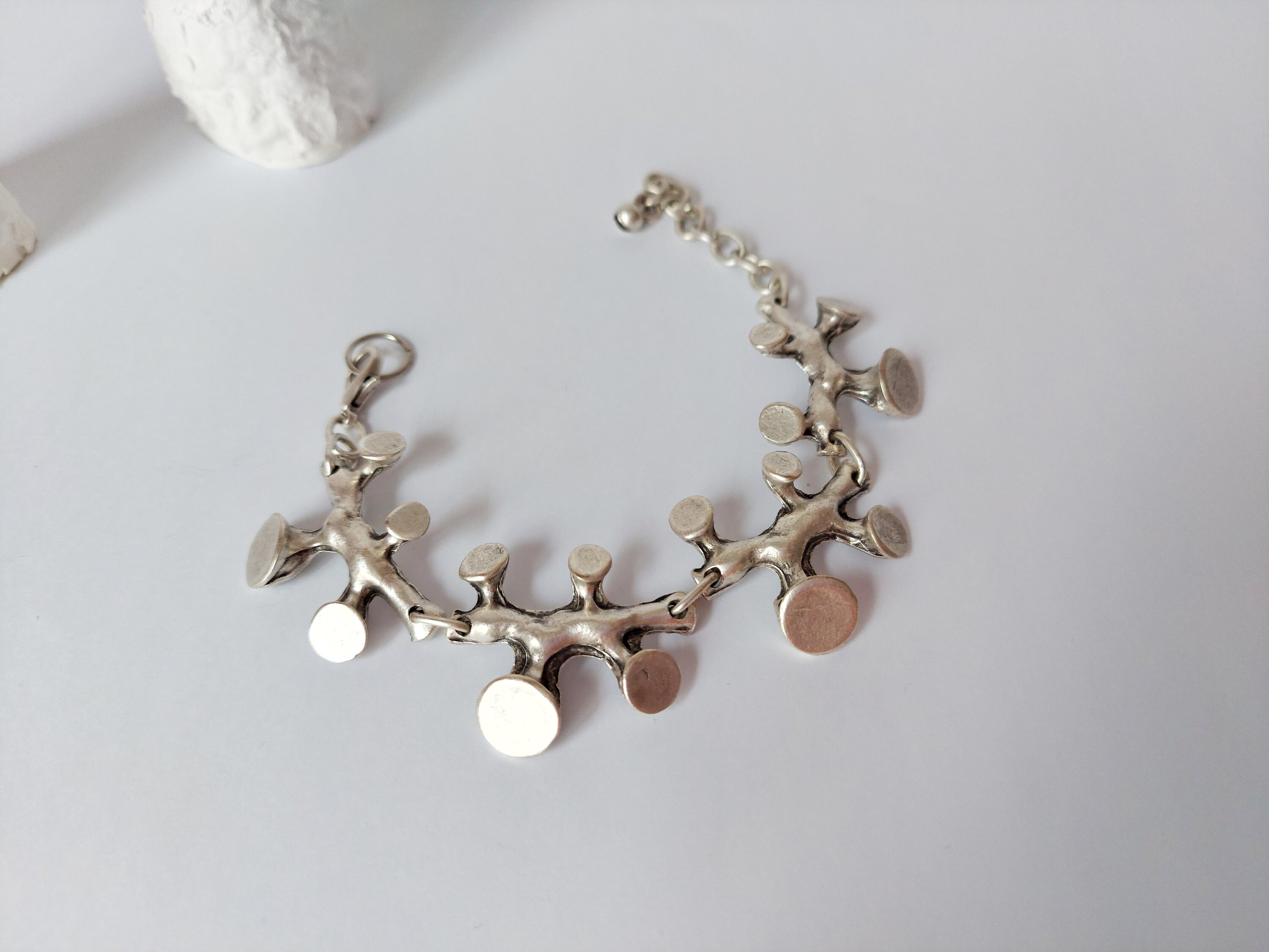 Gothic Silver Bracelet Gothic Style Jewelry Cool Modern - Etsy