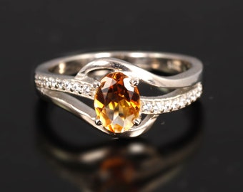 Yellow Topaz Ring - Etsy