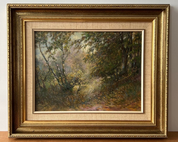 Forest Landscape Oil Painting, Forest Oil Painting, Country Landscape ...
