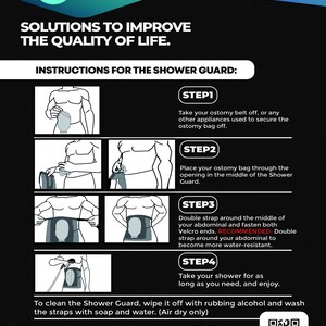 Ostomy Shower Guard, Ostomy Cover, Ostomy Supplies by EMPOWER YOUR ...