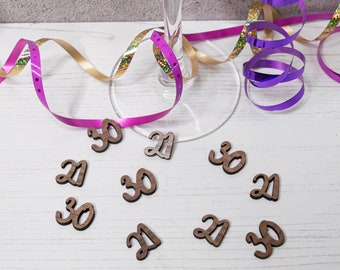Wooden Table Confetti - Etsy