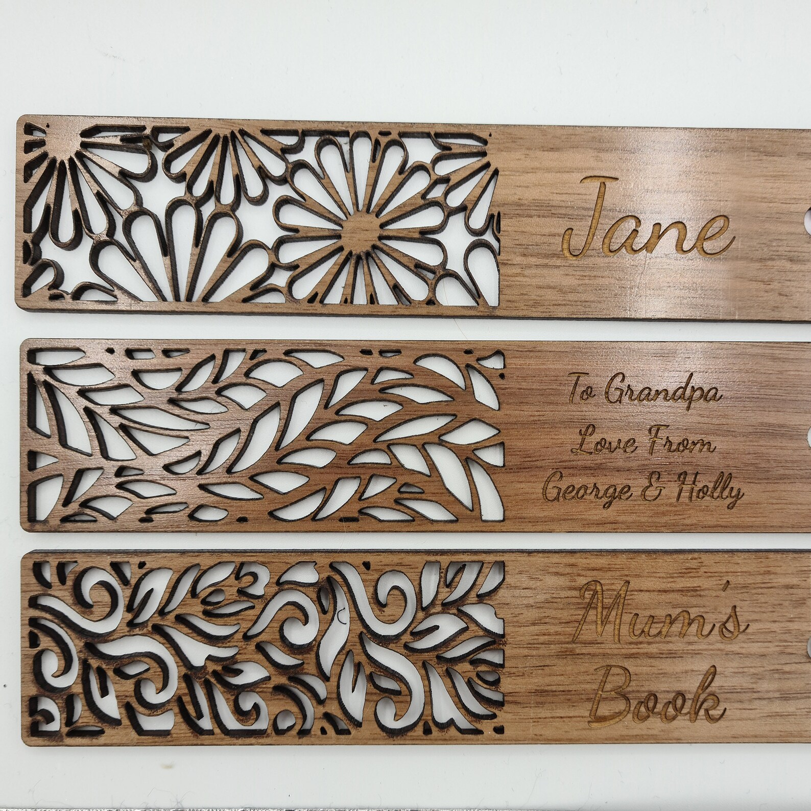 Personalised Engraved Wooden Bookmark Gift for a Book Lover - Etsy UK