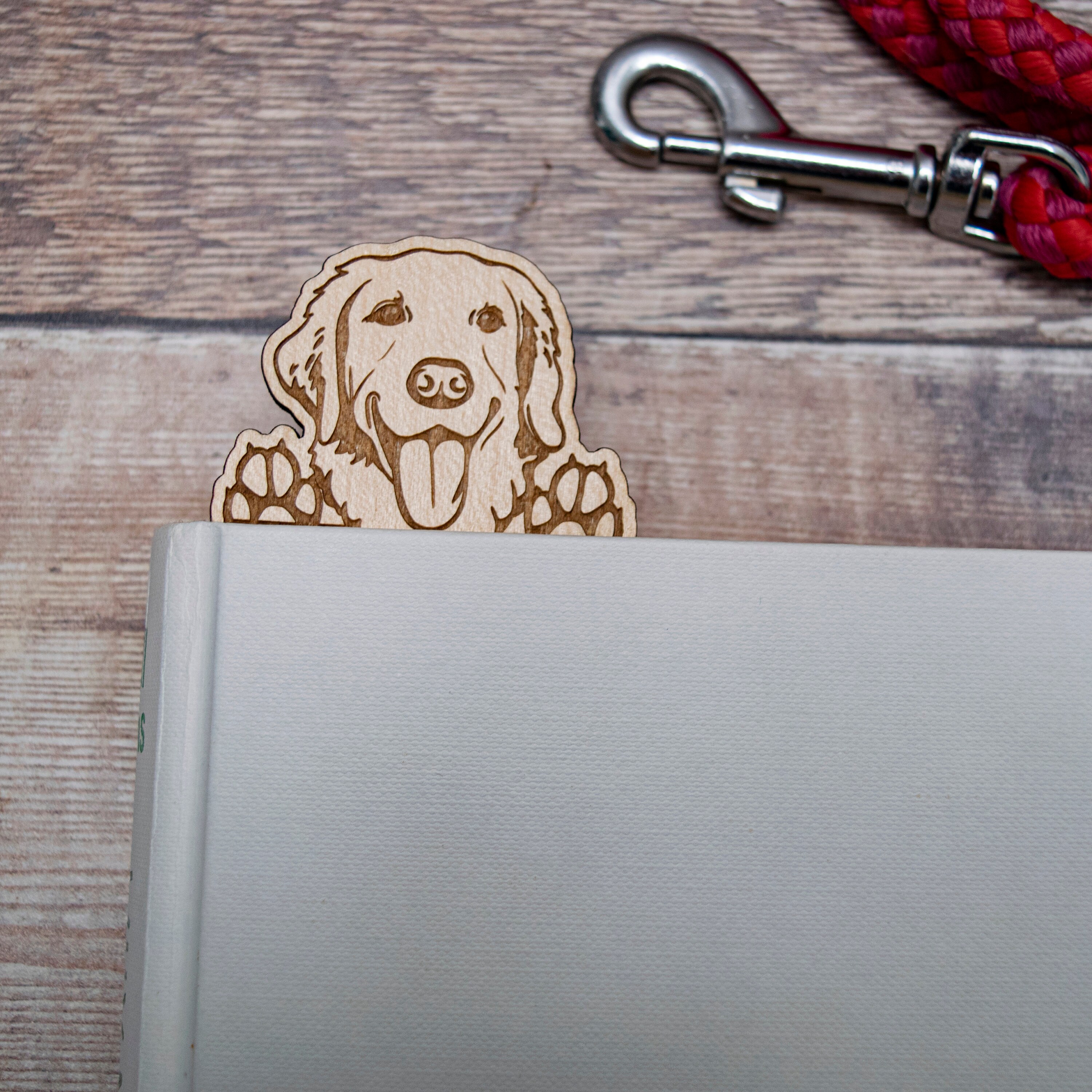 Personalised Wooden Golden Retriever Bookmark Wood Bookmark - Etsy