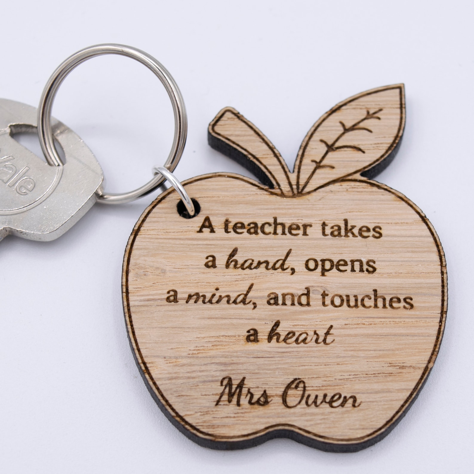 Personalised Wooden Teacher Keyring Teacher Gift Keychain - Etsy UK