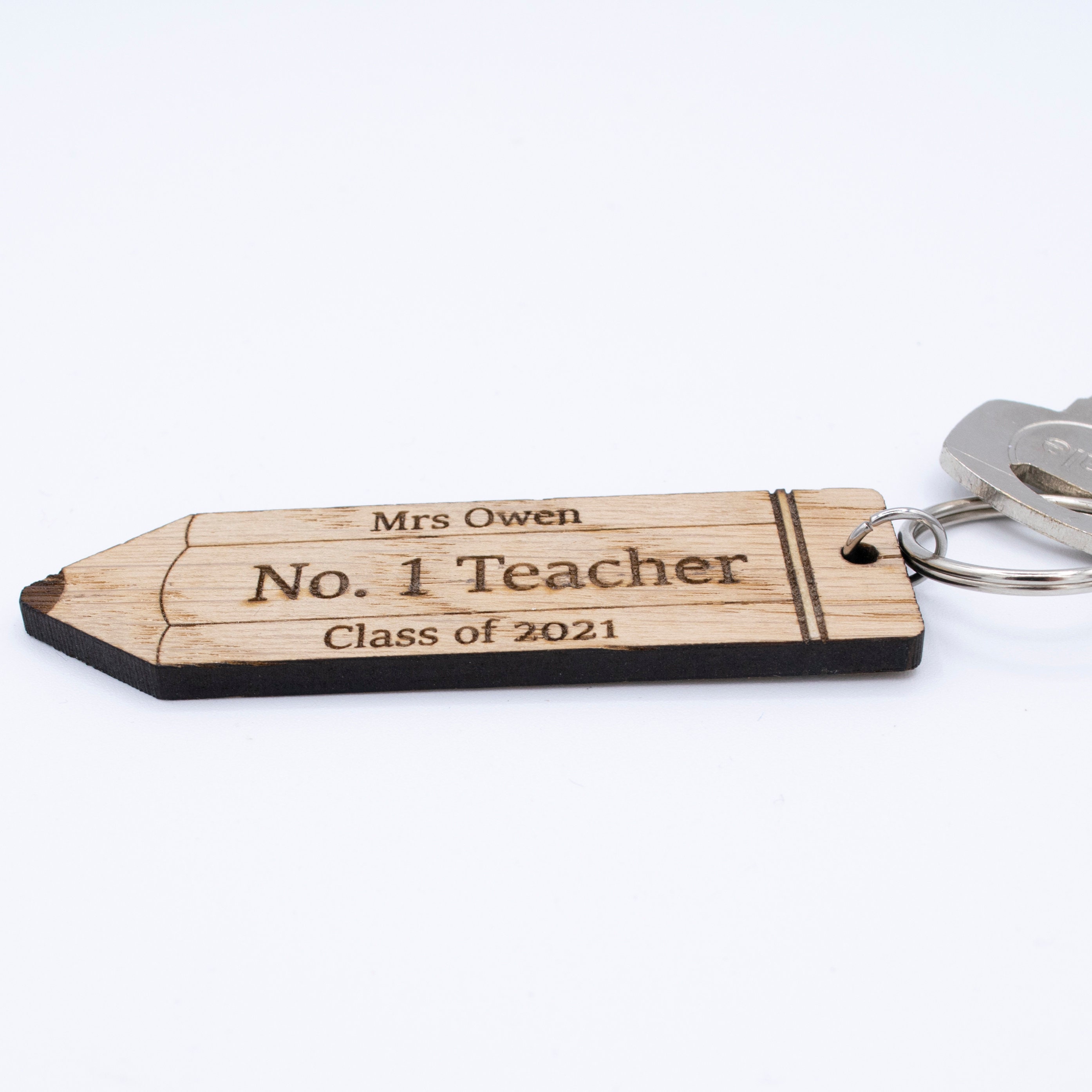 Personalised Wooden Teacher Keyring Teacher Gift Keychain - Etsy Australia