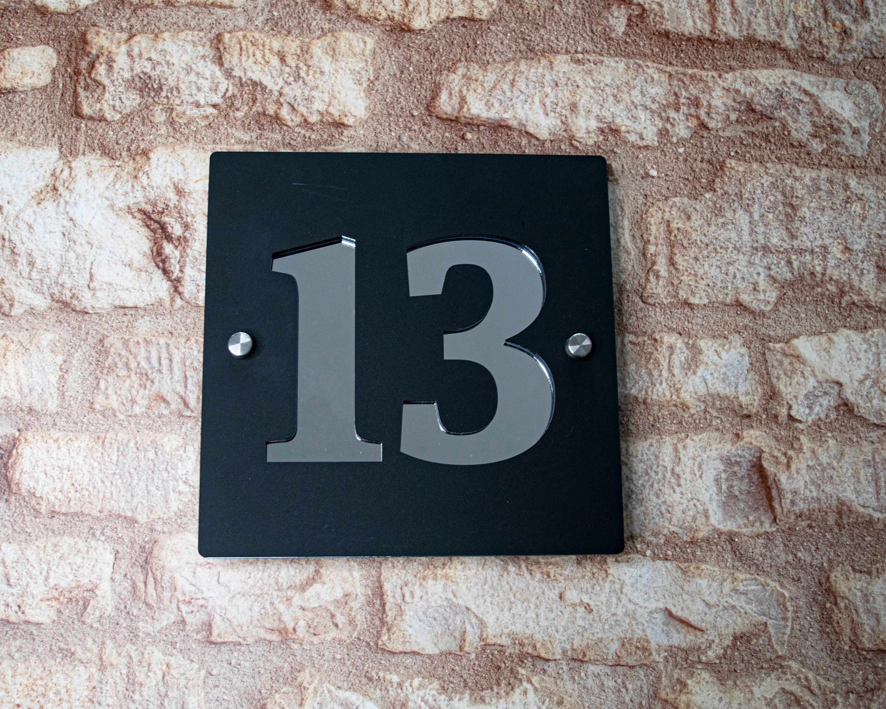 Square Door Number Plaques
