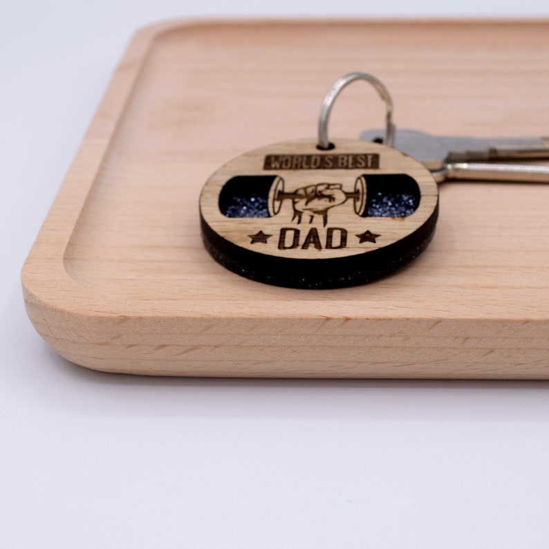 Gym Dad Keyring Bag Tag for Dad Key Chain for Dad Birthday - Etsy UK