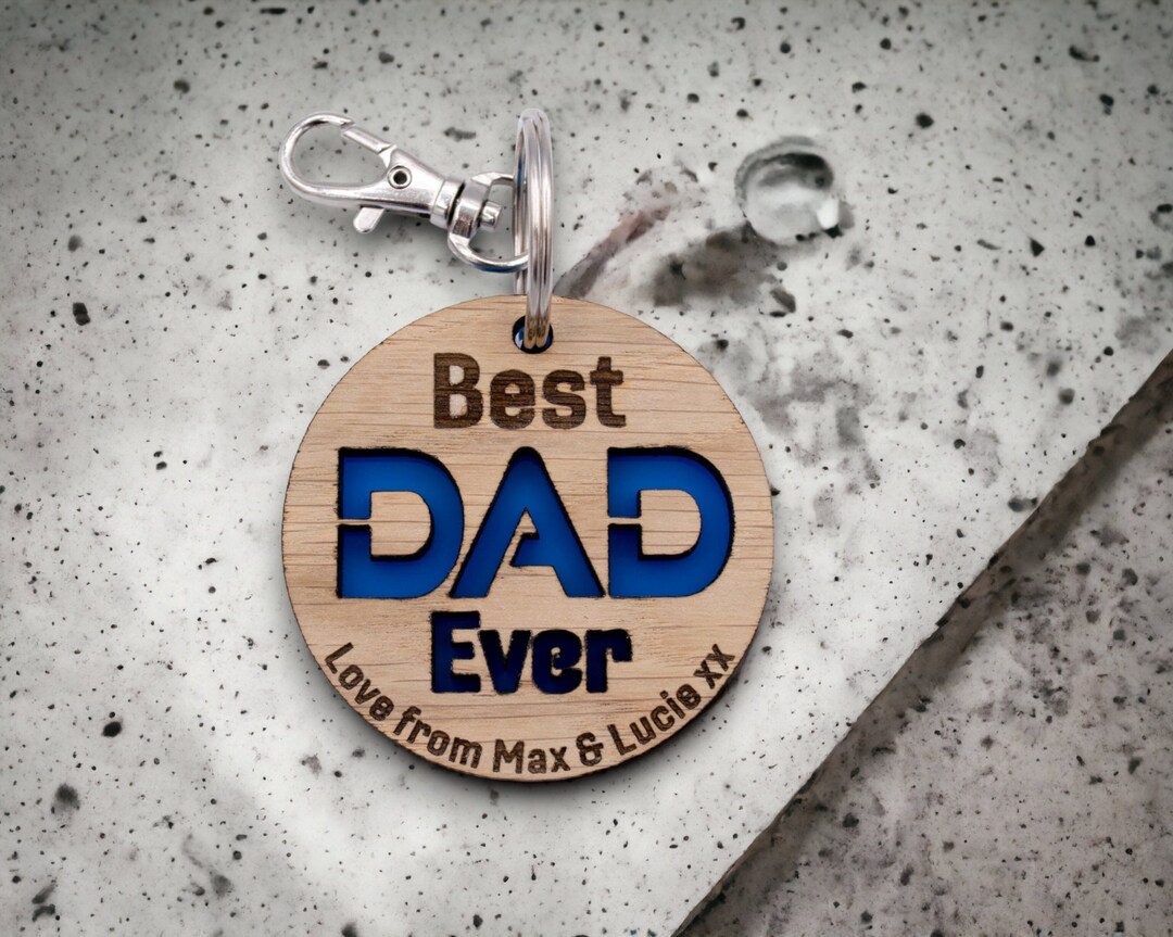 Personalised Keyring for Dad Father's Day Gift for Dad - Etsy UK