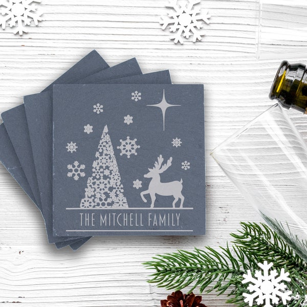 Christmas Coasters - Etsy