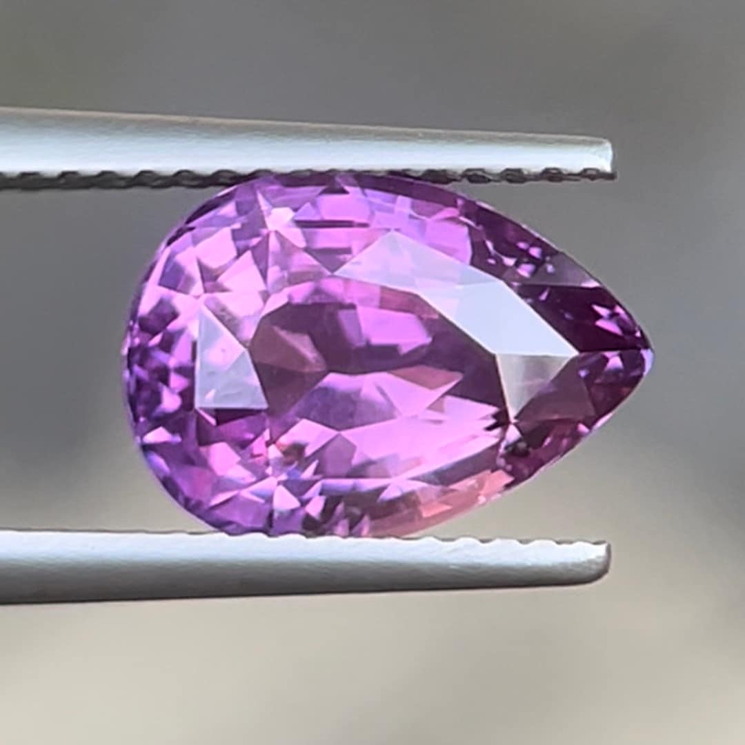 5 Carat Purple Sapphire Purple Sapphire for Womens Ring Pear Shaped ...