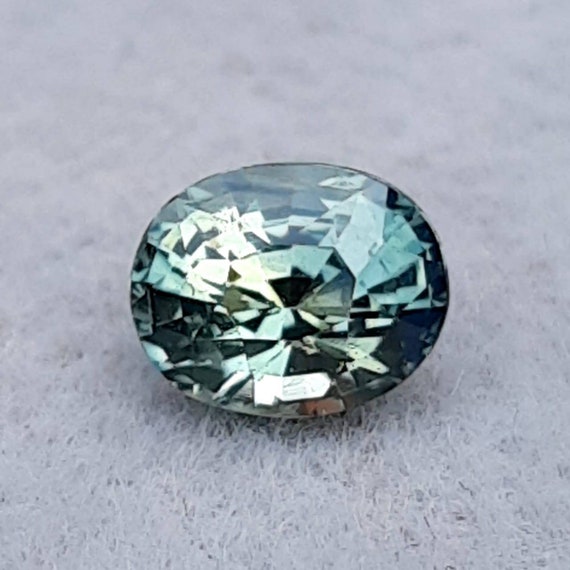 075 Karat grün gelber Saphir für Verlobungsring Lockerer - Etsy