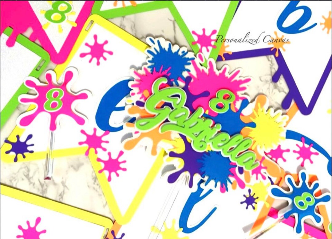 Splash Cake Topper Custom - Etsy