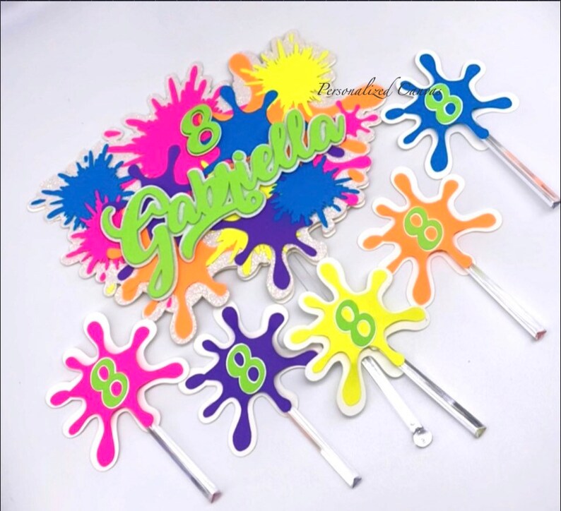 Splash Cake Topper Custom - Etsy