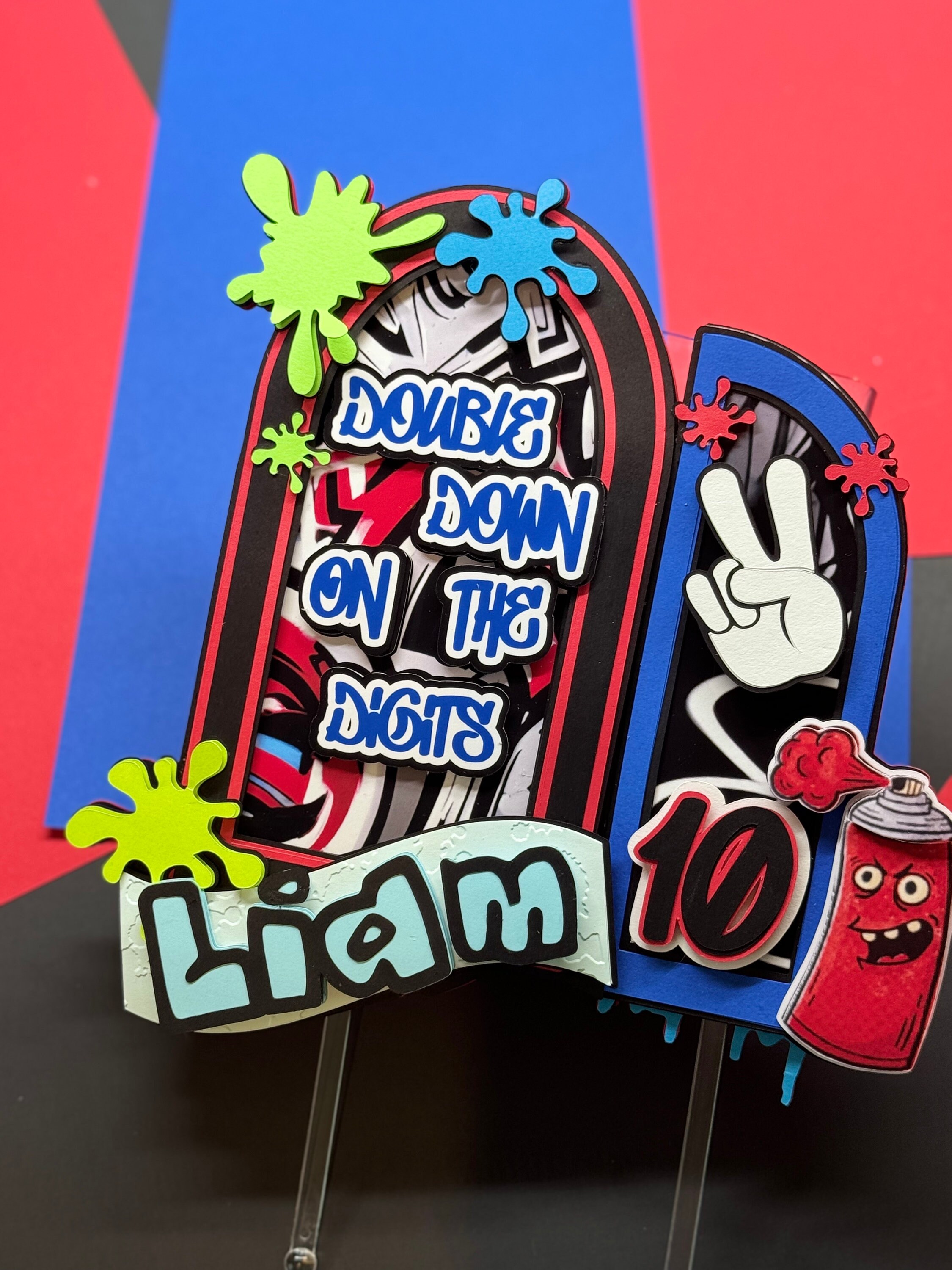 Graffiti Cake Topper - Etsy