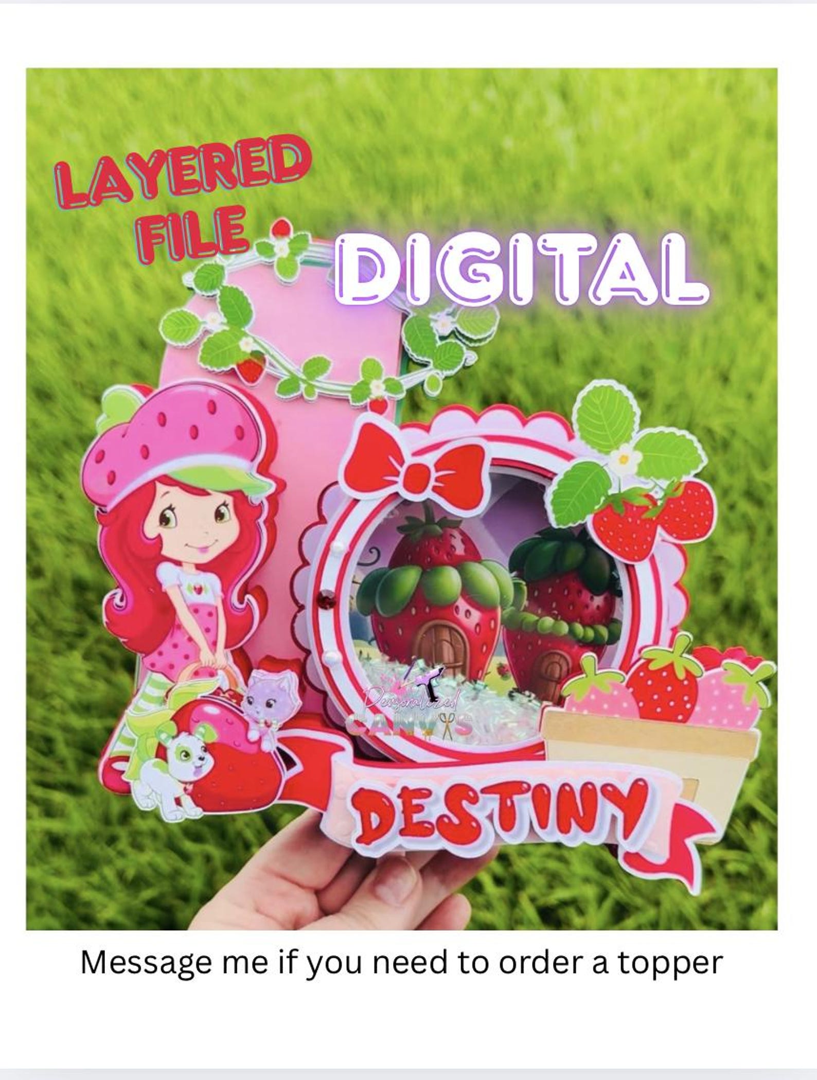 Digital Layered Cake Topper Files - Etsy