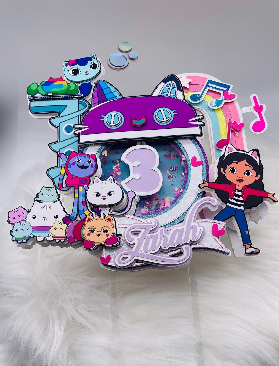 Custom Deluxe Cake Topper Shaker - Etsy