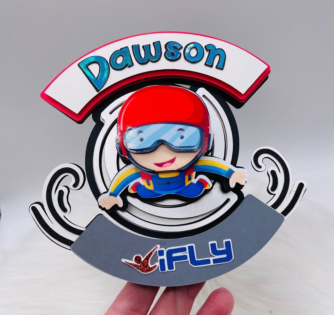 Indoor Skydiving Cake Topper and More. - Etsy