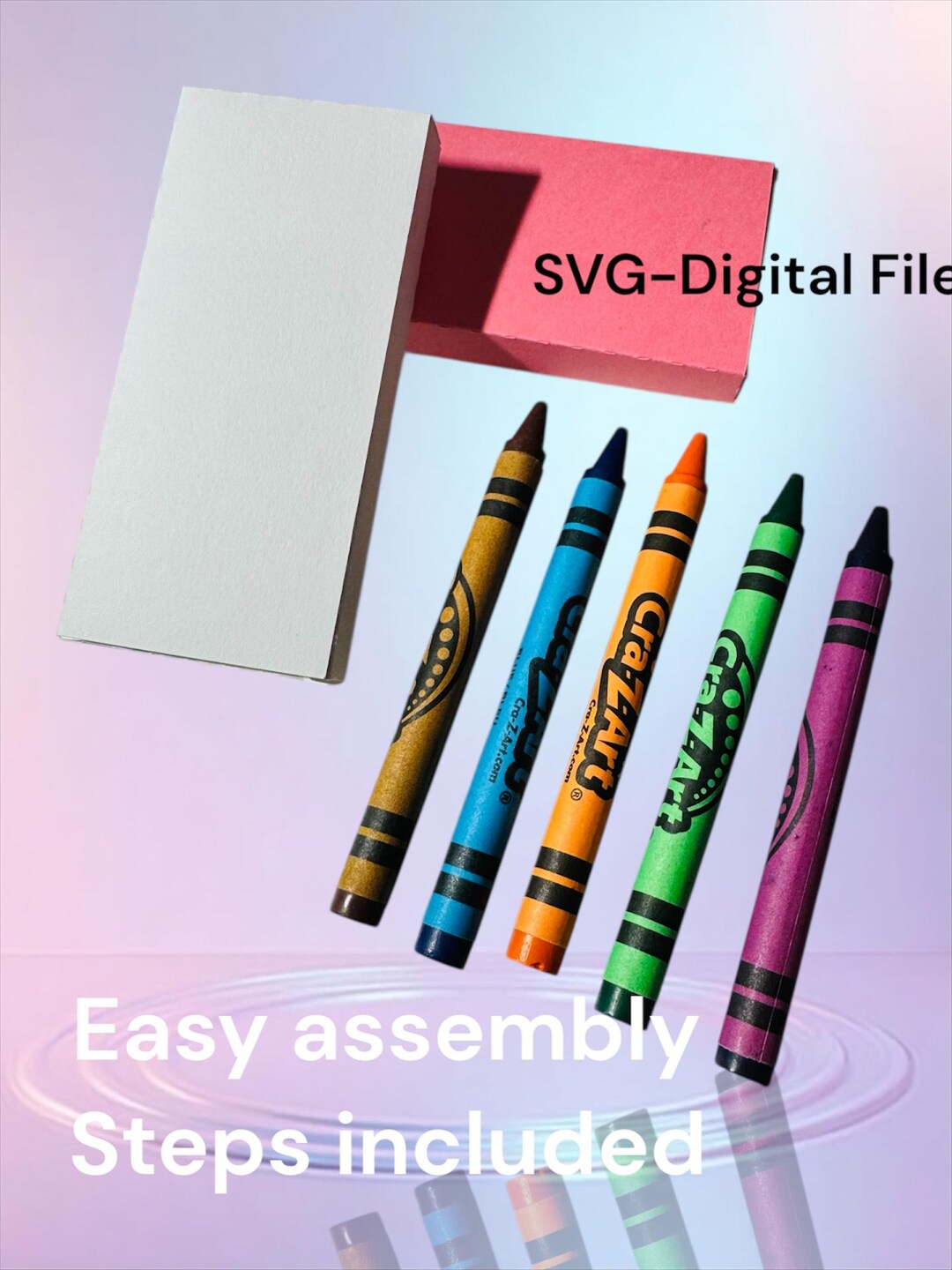 5 Crayon SVG File - Etsy