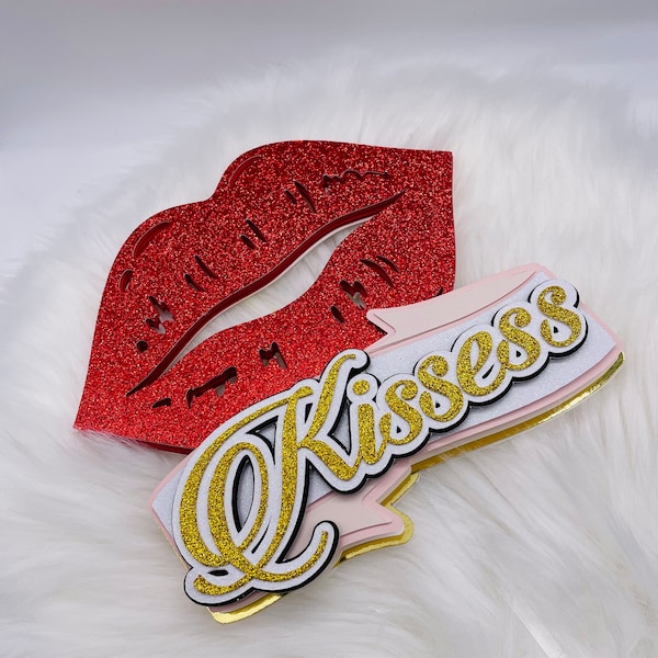 Lips Cake Topper - Etsy